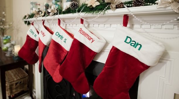 Julesok med navn - Baby & børn - D.H. Reklame Broderi